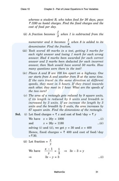 Ncert Solutions For Class 10 Maths Chapter 3 Exercise 35 Mathongo