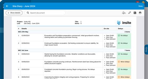 Construction Progress Tracking Software Insite