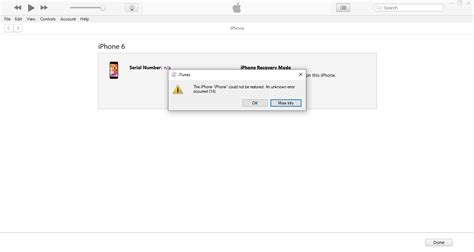 The Iphone Could Not Be Restored An Unkn Apple Community