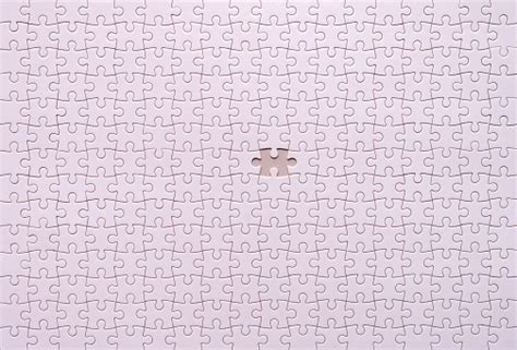 퍼즐 조각 그리드 직소 퍼즐 화이트 색상 성공 모자이크 솔루션 템플릿 수평 0명에 대한 스톡 사진 및 기타 이미지 0명 1 공란 Istock