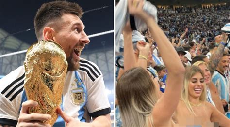 Гола фанатка Аргентини на чемпіонаті світу 2022 відео 24 канал Спорт