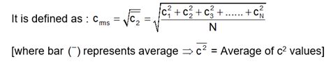 Root Mean Square Speed Derivation Formulas And Examples