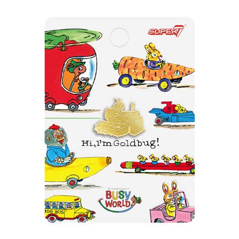 Richard Scarry Gold Bug Enamel Pin Super7