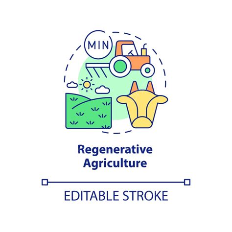 agriculturally vector png images regenerative agriculture concept icon