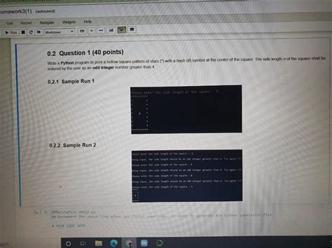 Solved Write A Python Program To Print A Hollow Square