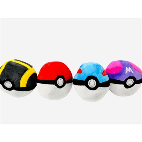 Pokemon Ball Plush Pokeball Plush Set Full Set Pokemon Ball Plush Pokeball Plush Set Full Set