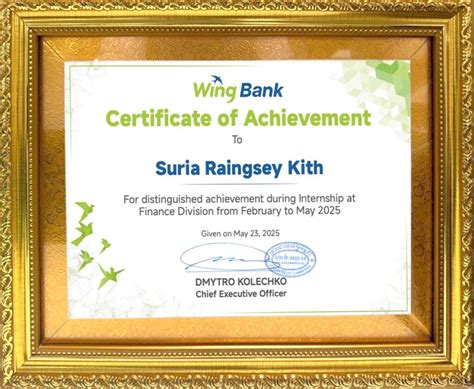 កូនស្រីច្បងអ្នកឧកញ៉ា គិត ម៉េង បញ្ចប់កម្មសិក្សាដោយជោគជ័យ នៅធនាគារ វីង