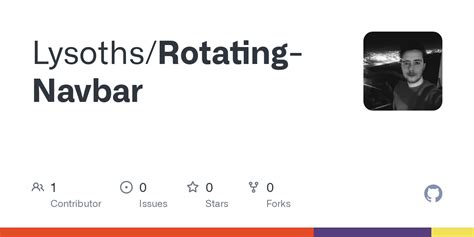 Github Lysothsrotating Navbar