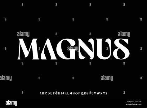 Elegant Luxury Curved Typeface Display Font Vector Beautiful Typography Style Illustration