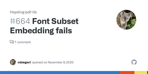 Font Subset Embedding Fails · Issue 664 · Hopding Pdf Lib · Github