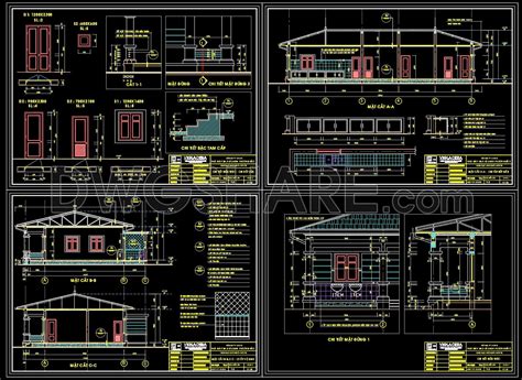 71 Download Cad Construction Technical Drawings For A Staff Dormitory
