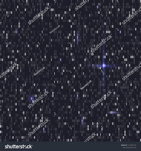 Binary Code Numbers One Zero On Stock Vector Royalty Free 1215040135