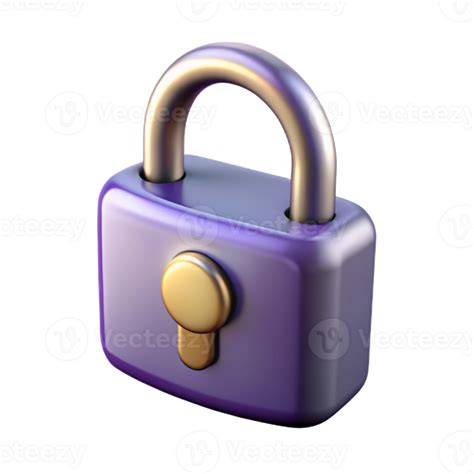 Serene Romantic Art Deco Single Padlock Closed Isolated Cutout Ultra Detailed Professional
