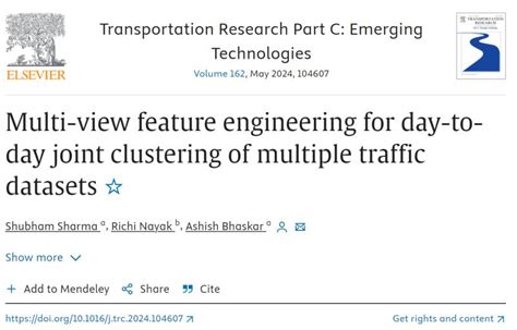 Phdresearch Trafficdata Multiviewlearning Openaccess Dataanalysis