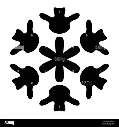 Simple Snowflake Isolated Stock Vector Image And Art Alamy