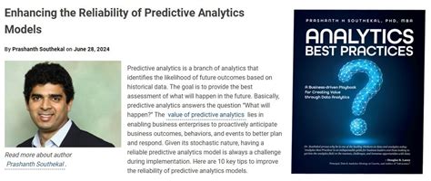 How To Improve Predictive Analytics Prashanth H Southekal Phd Mba Posted On The Topic Linkedin