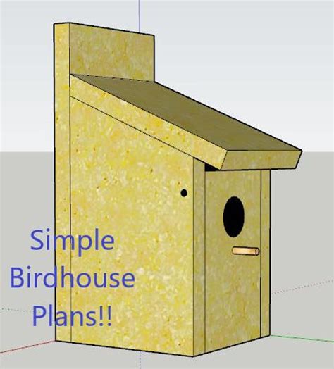 Super Easy Birdhouse Plans Etsy