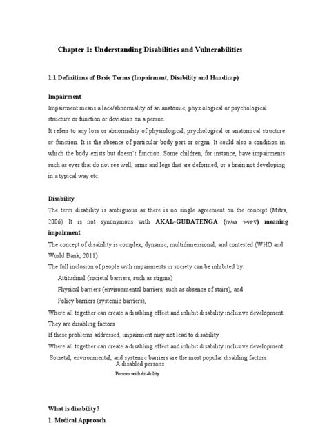 Inclusiveness Chapter One Pdf