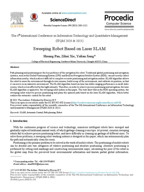 sweeping robot based on laser slam download free pdf robot robotics