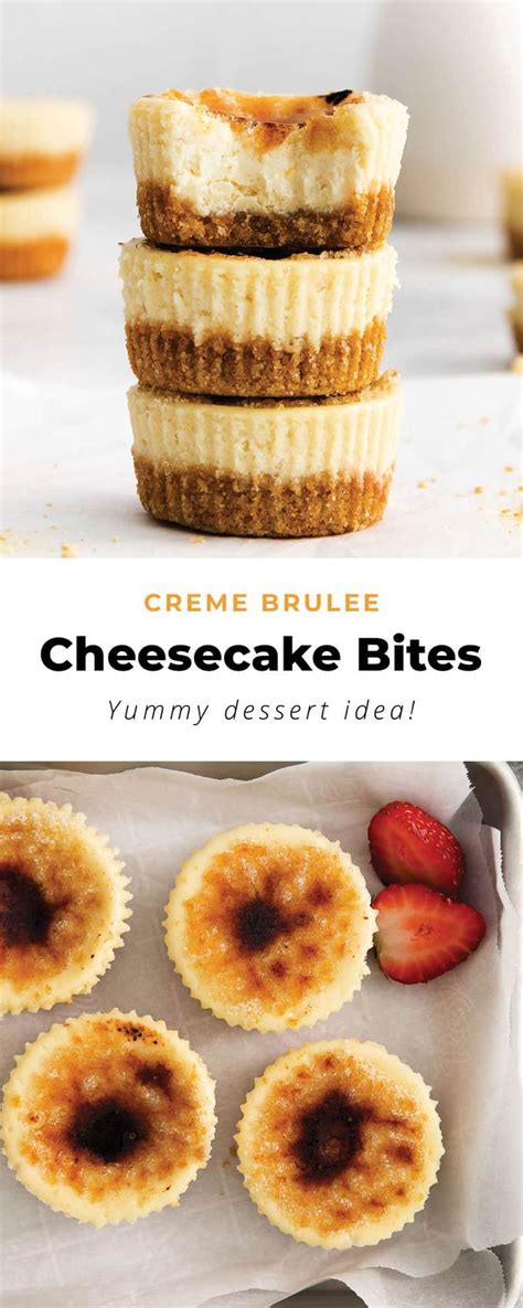 Mini Creme Brûlée Cheesecake The Cheese Knees Recipe Cheesecake