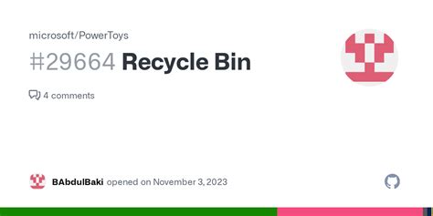 Recycle Bin · Issue 29664 · Microsoftpowertoys · Github