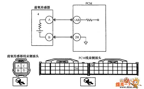 oxygen sensor and pcm connection circuit diagram sensor circuit circuit diagram
