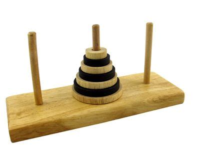 Tower Of Hanoi Sequential Puzzle Tower Of Hanoi Puzzle Wood Gifts