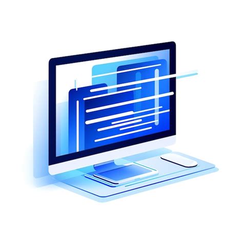 Premium Photo A Computer Screen With A Blue Screen