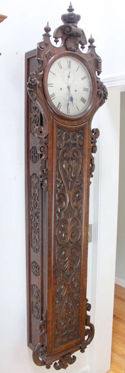 Antique Wooden Grandfather Clock