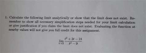 Solved Calculate The Following Limit Analytically Or Show Chegg