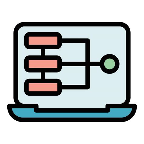 Laptop Code Html Icon Vector Flat Vector Art At Vecteezy