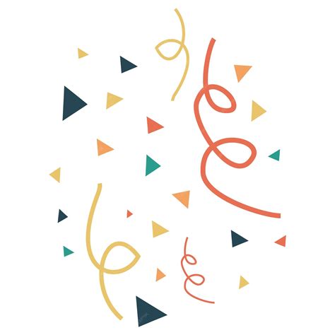 Premium Vector Simple Confetti