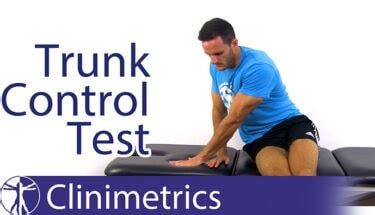 Trunk Control Test TCT Motor Impairment