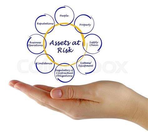 Diagram Of Assets At Risk Stock Image Colourbox