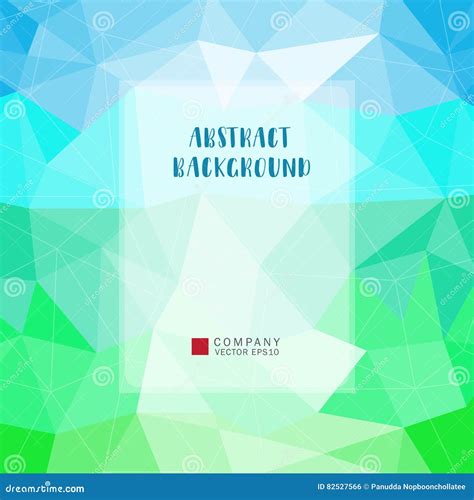 colorful polygon background with text box stock vector illustration