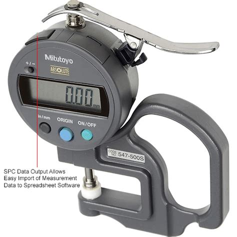 Mitutoyo 547 500s 0 47 0 12mm Digimatic Digital Thickness Gage