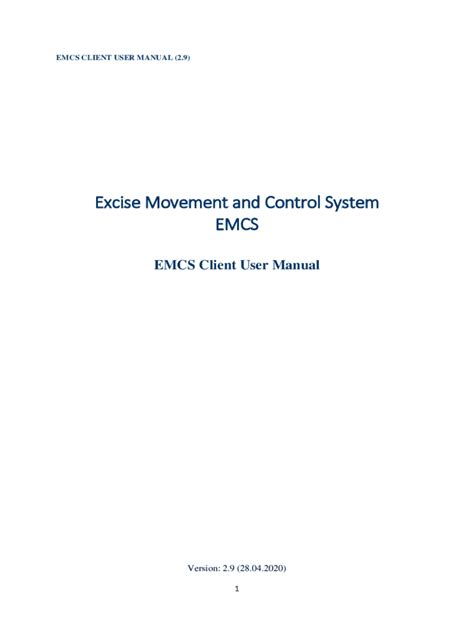 Fillable Online Excise Movement And Control System Fax Email Print