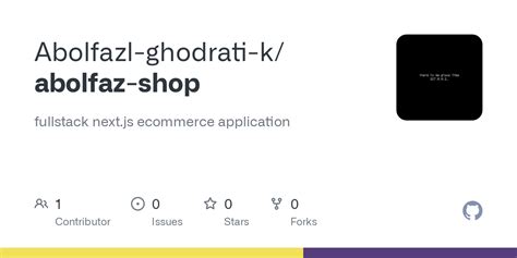 Github Abolfazl Ghodrati Kabolfaz Shop Fullstack Nextjs Ecommerce
