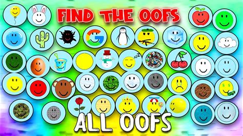 Find The Oofs All Oofs [roblox] Youtube