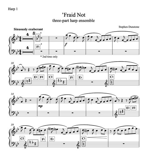 ‘fraid Not Harp Column Music