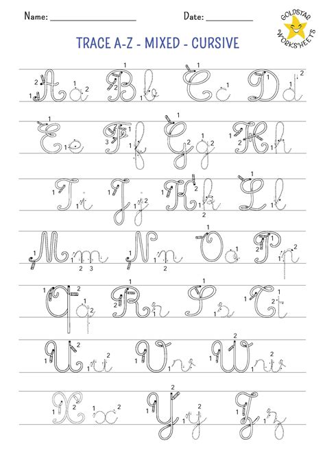 Cursive Writing A To Z Printable Infoupdate Org