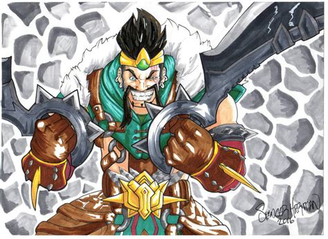 Draven League Of Legends By Ulupopoart On Deviantart
