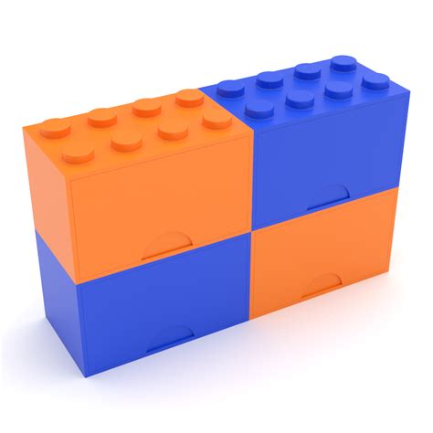 Stl File Modular Buildable Drawer Brick Organizer Storage Solution 🧱