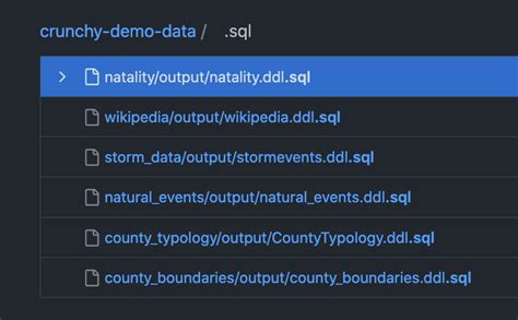 add schemas from crunchy demo data repository · issue 125 · prisma