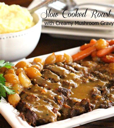 Judy Doesnt This Smothered Slow Cooked Roast With Creamy Mushroom