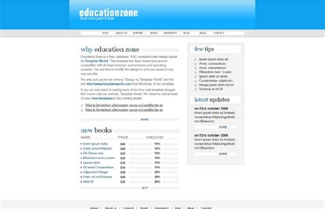 Education Zone Template Themewhirl