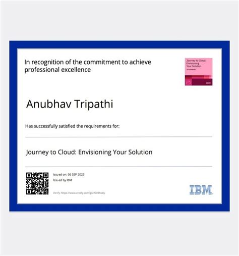 Anubhav Tripathi On Linkedin Ibmcertification Cloud Cloudcomputing