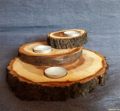 Купити Свічки в дереві Skrynya Ua