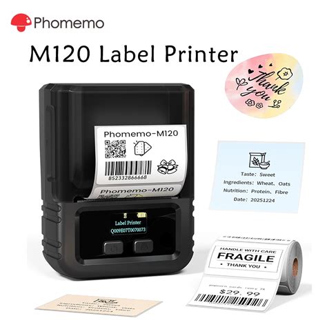 Phomemo M120 Bluetooth Thermal Label Sticker Printer Shopee Malaysia