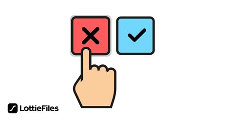 Free Picking Cancel Or Continue Validation Animation By Stefan Speter